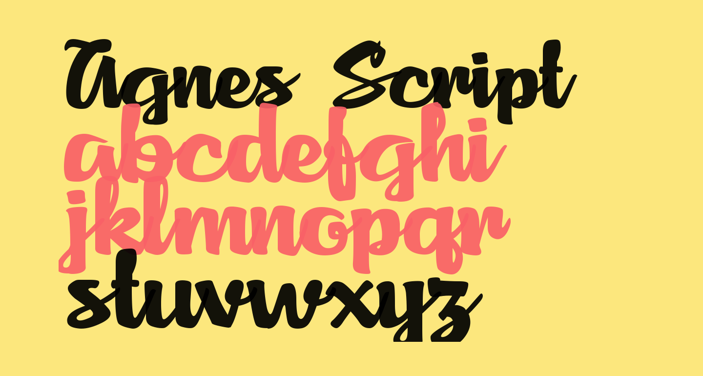 Agnes Script free Font - What Font Is