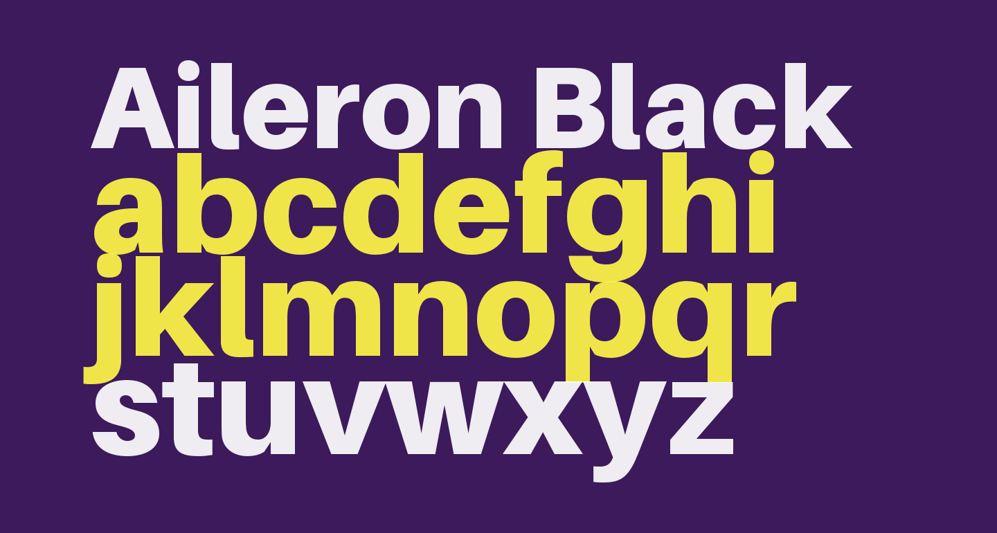 Aileron Black free Font - What Font Is