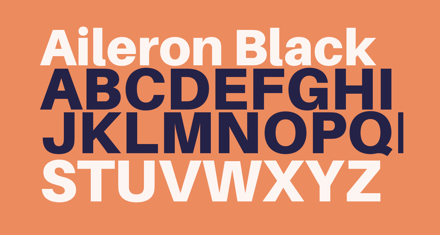 Aileron Black free Font - What Font Is