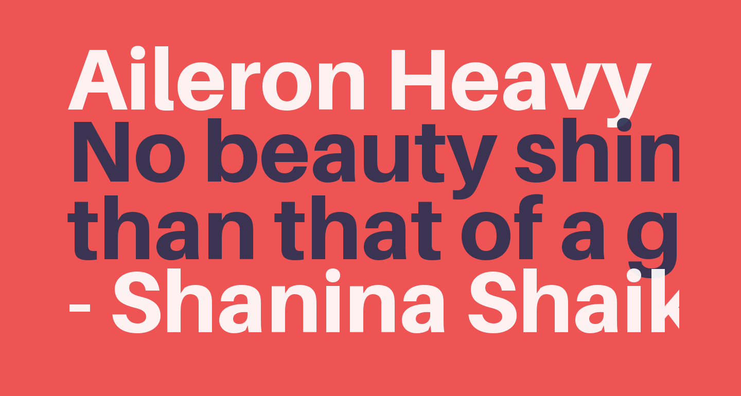 Aileron Heavy free Font - What Font Is