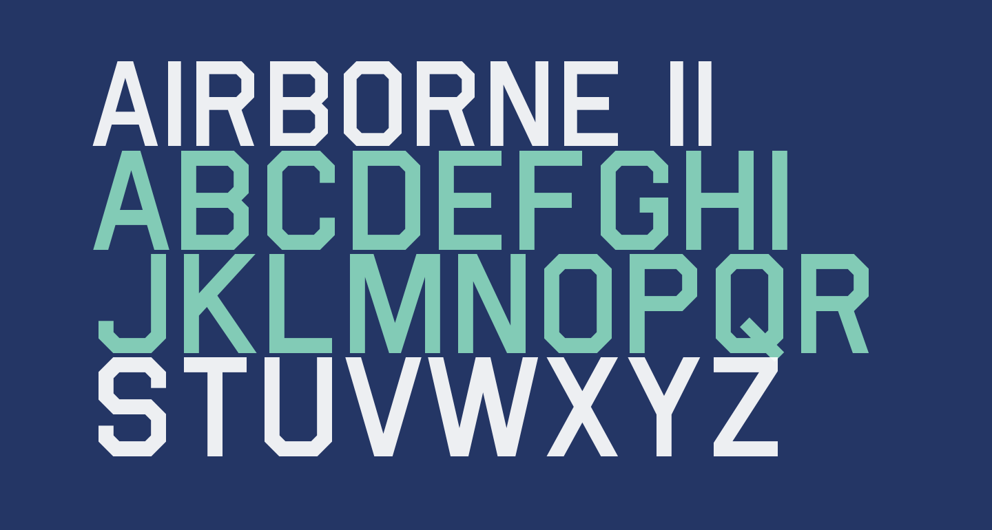 Airborne II free Font - What Font Is