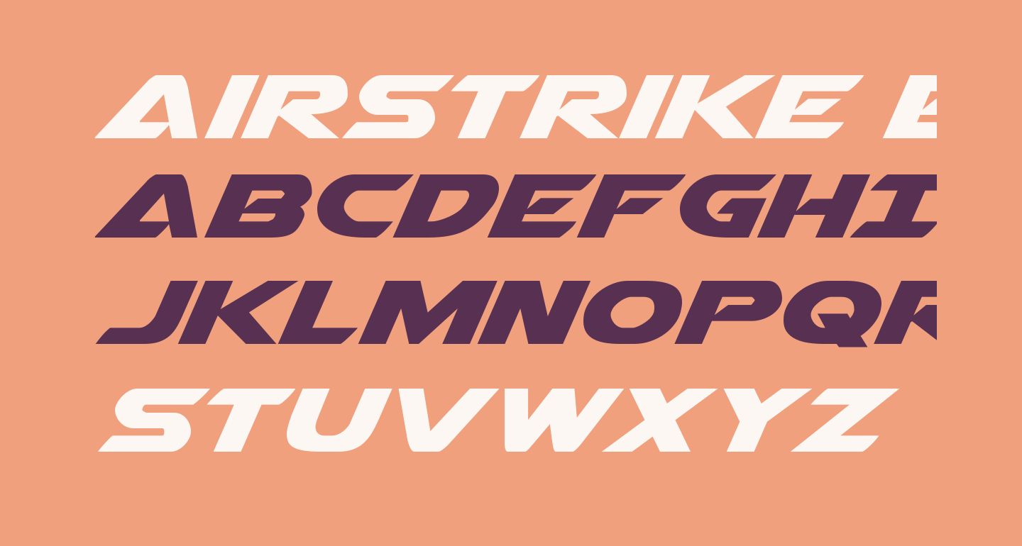 Airstrike Expanded free Font - What Font Is