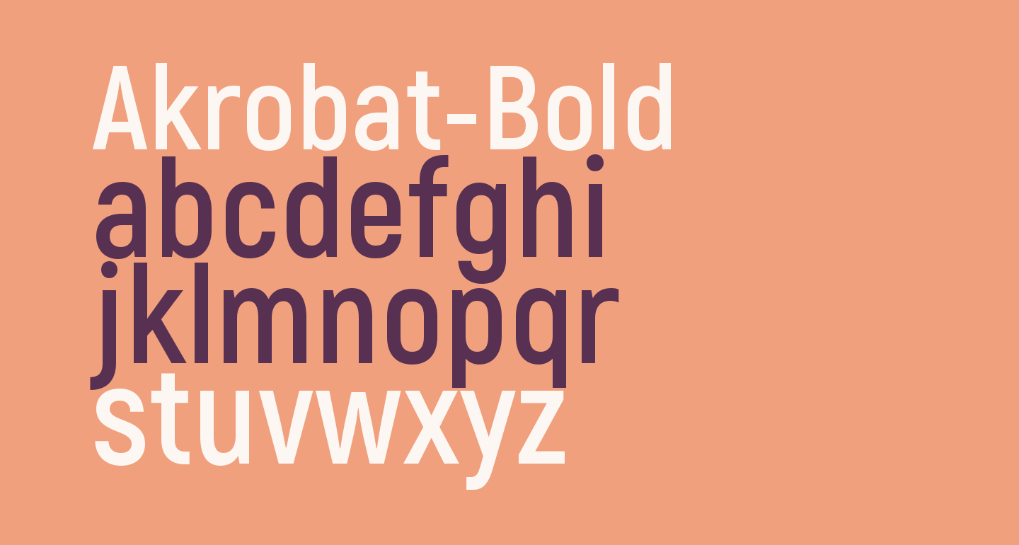 Akrobat-Bold free Font - What Font Is
