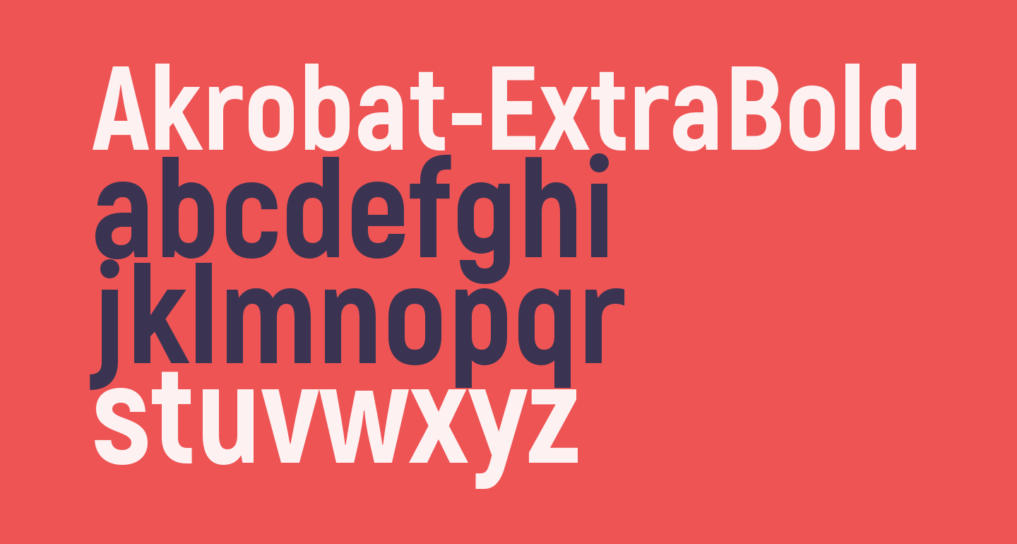 Akrobat-ExtraBold free Font - What Font Is