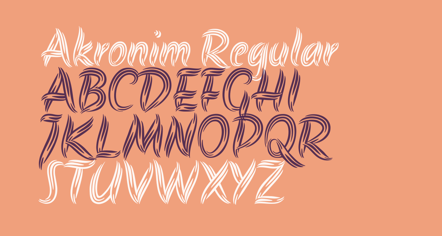 Akronim Regular free Font - What Font Is