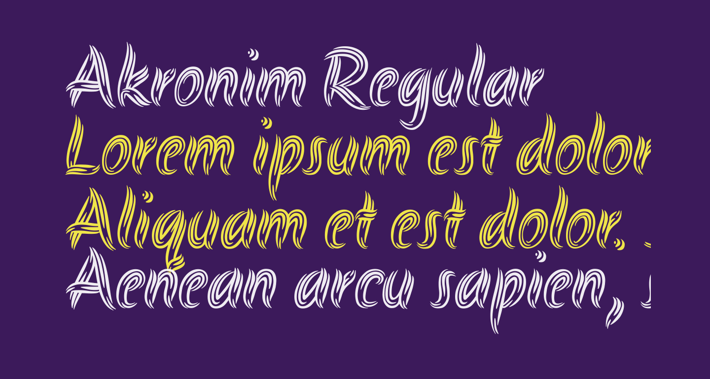 Akronim Regular free Font - What Font Is
