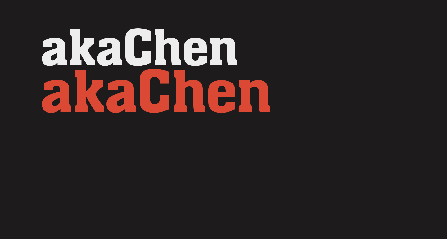 akaChen free Font - What Font Is