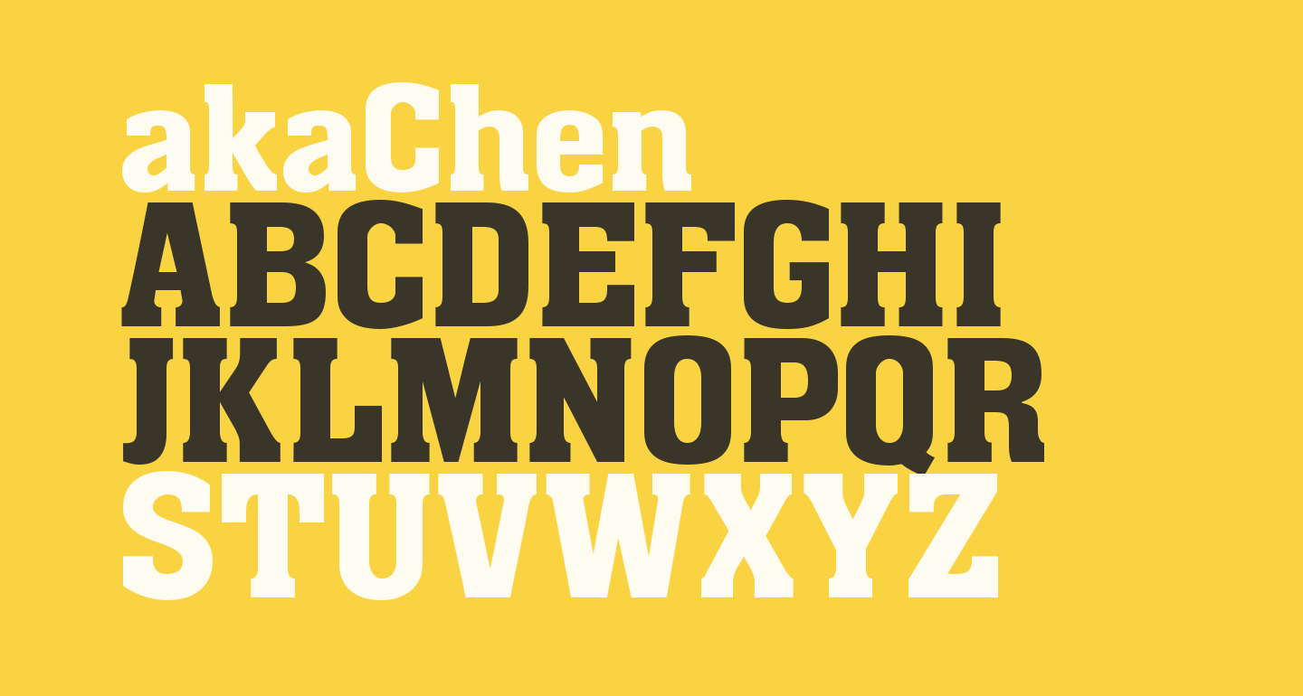 akaChen free Font - What Font Is