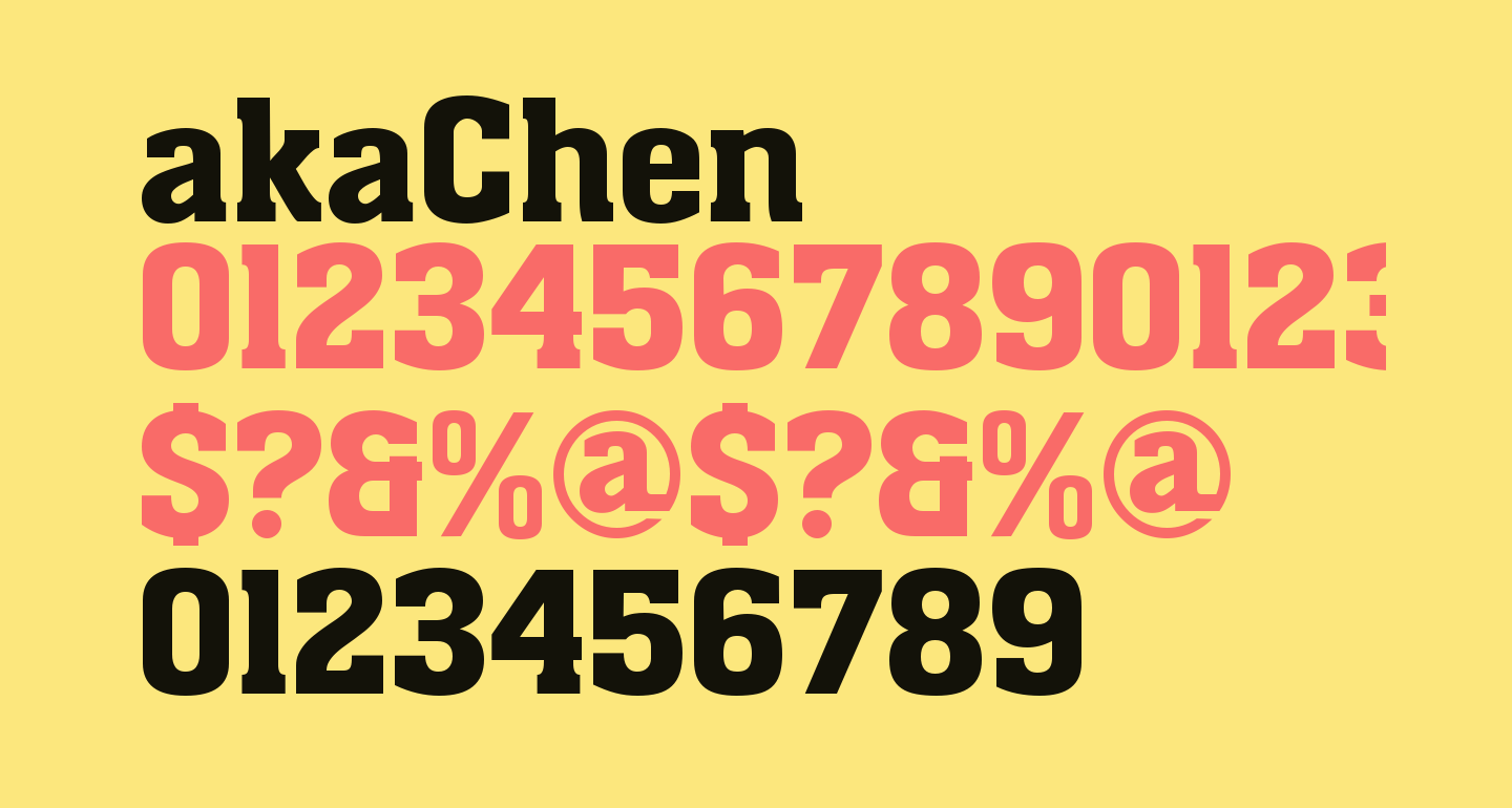 akaChen free Font - What Font Is