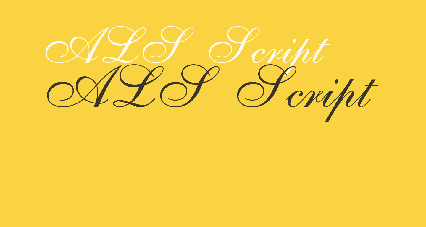 ALS Script free Font - What Font Is