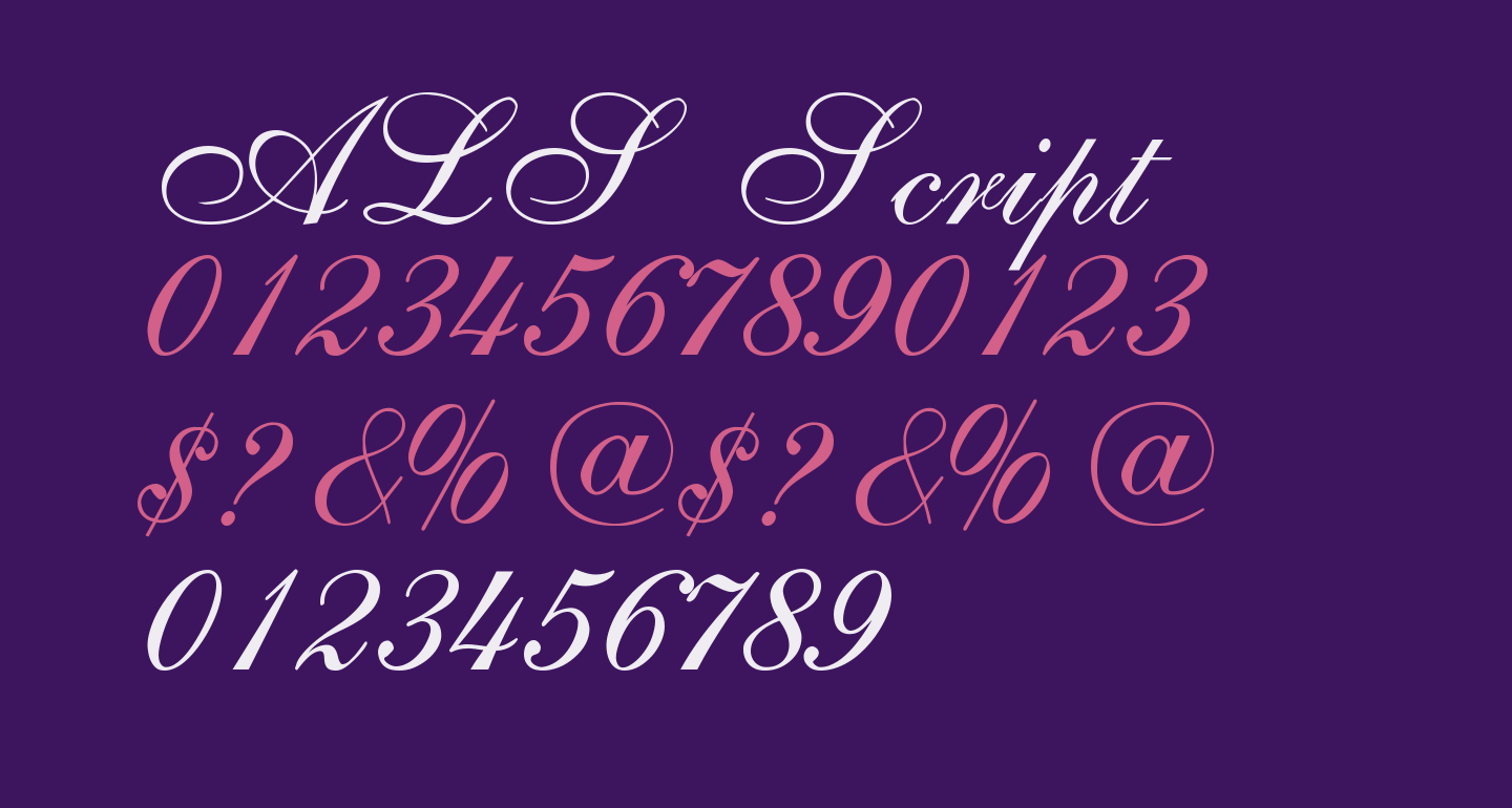 ALS Script free Font - What Font Is