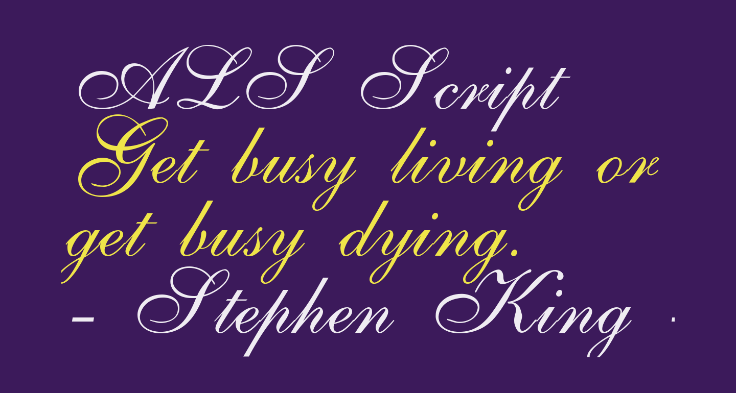 ALS Script free Font - What Font Is