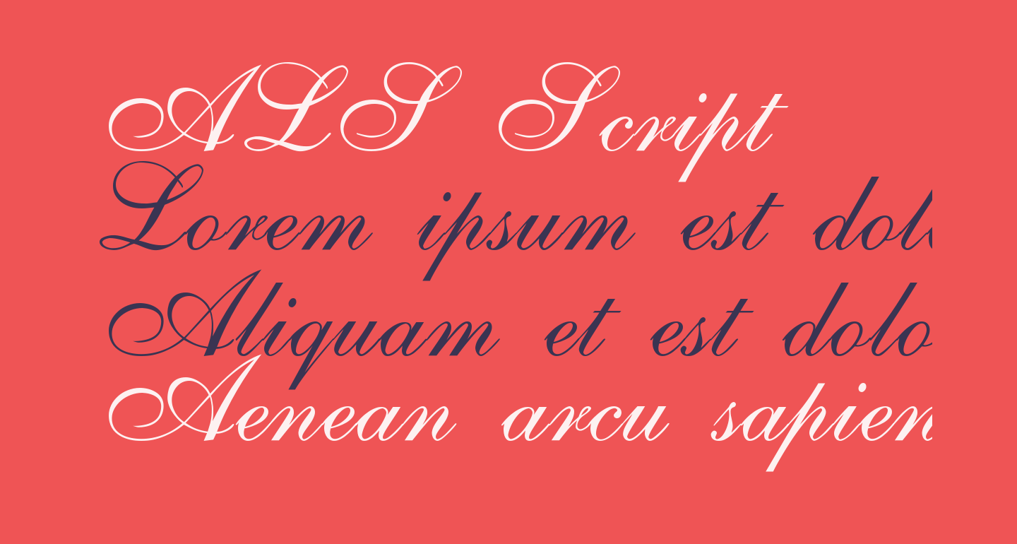 ALS Script free Font - What Font Is
