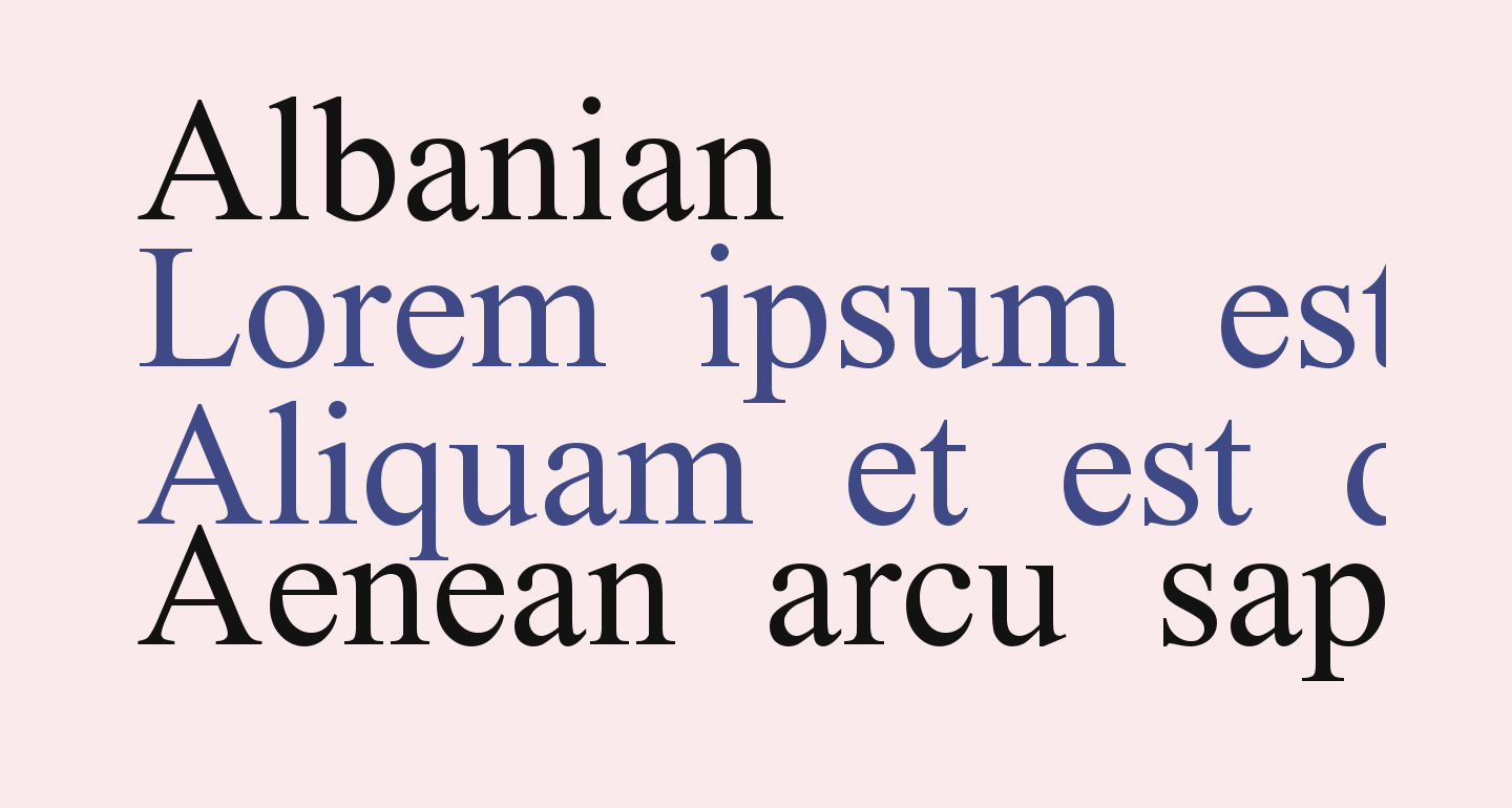 Albanian Free Font What Font Is