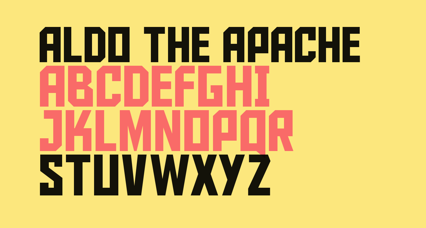 Aldo the Apache free Font - What Font Is