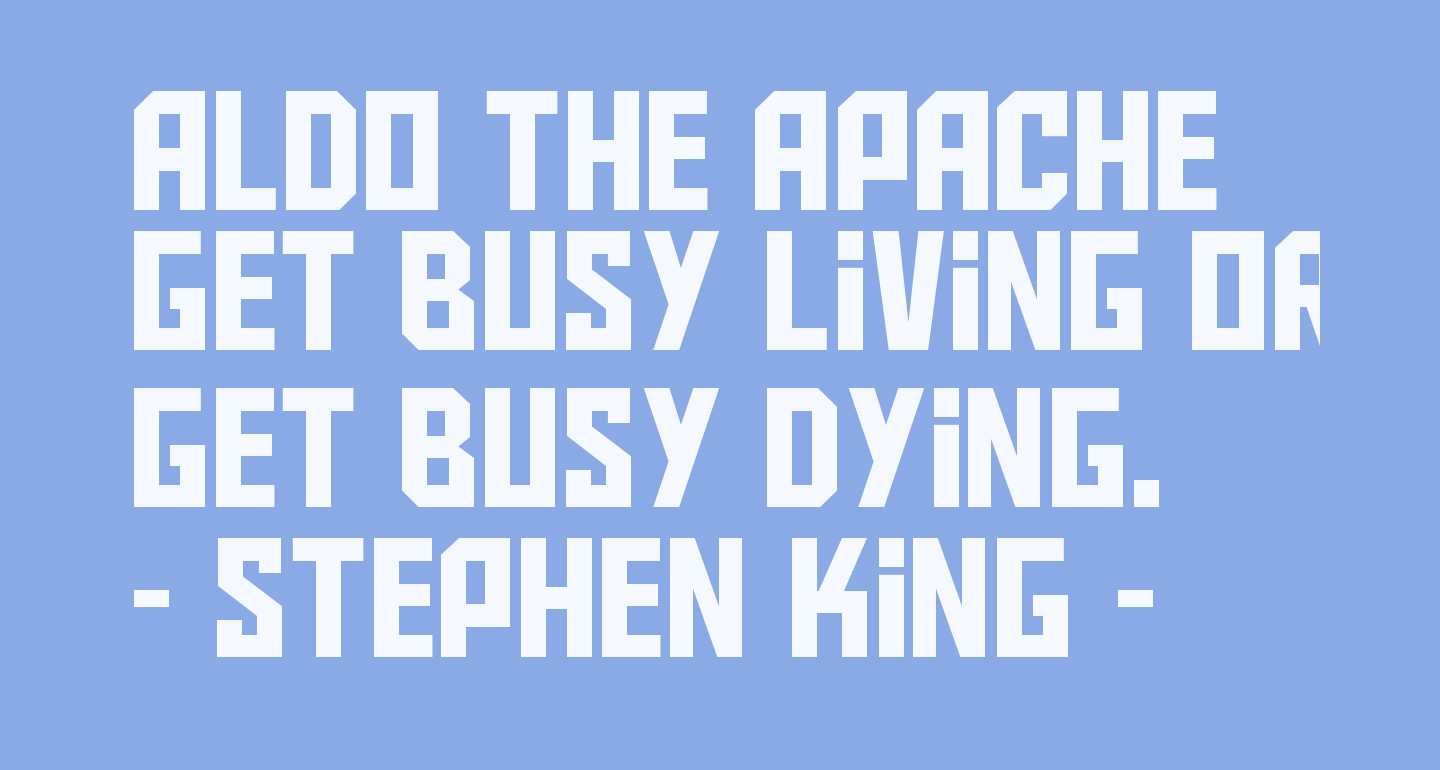 Aldo the Apache free Font - What Font Is