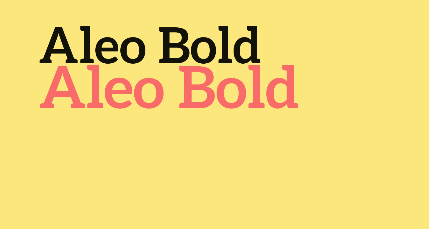 Aleo Bold free Font - What Font Is