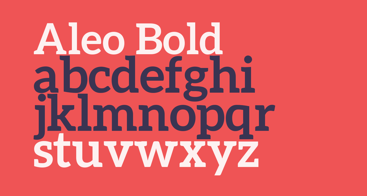 Aleo Bold free Font - What Font Is