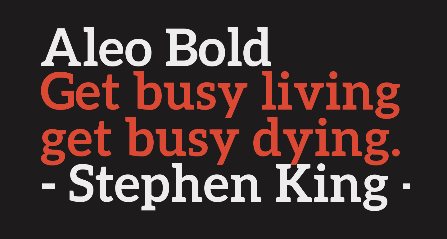 Aleo Bold free Font - What Font Is