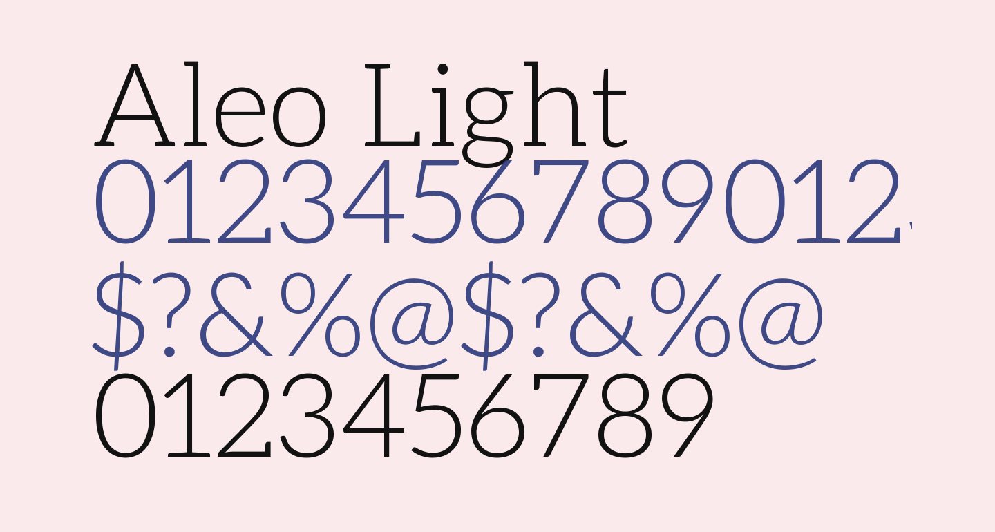 Aleo Light free Font - What Font Is