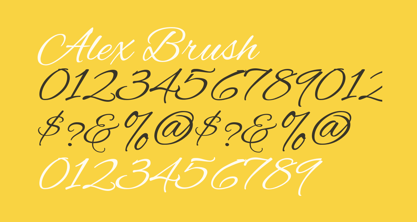 Alex Brush free Font - What Font Is