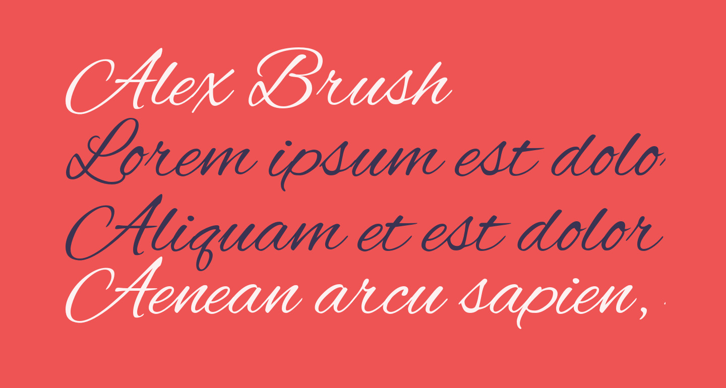 Alex Brush free Font - What Font Is