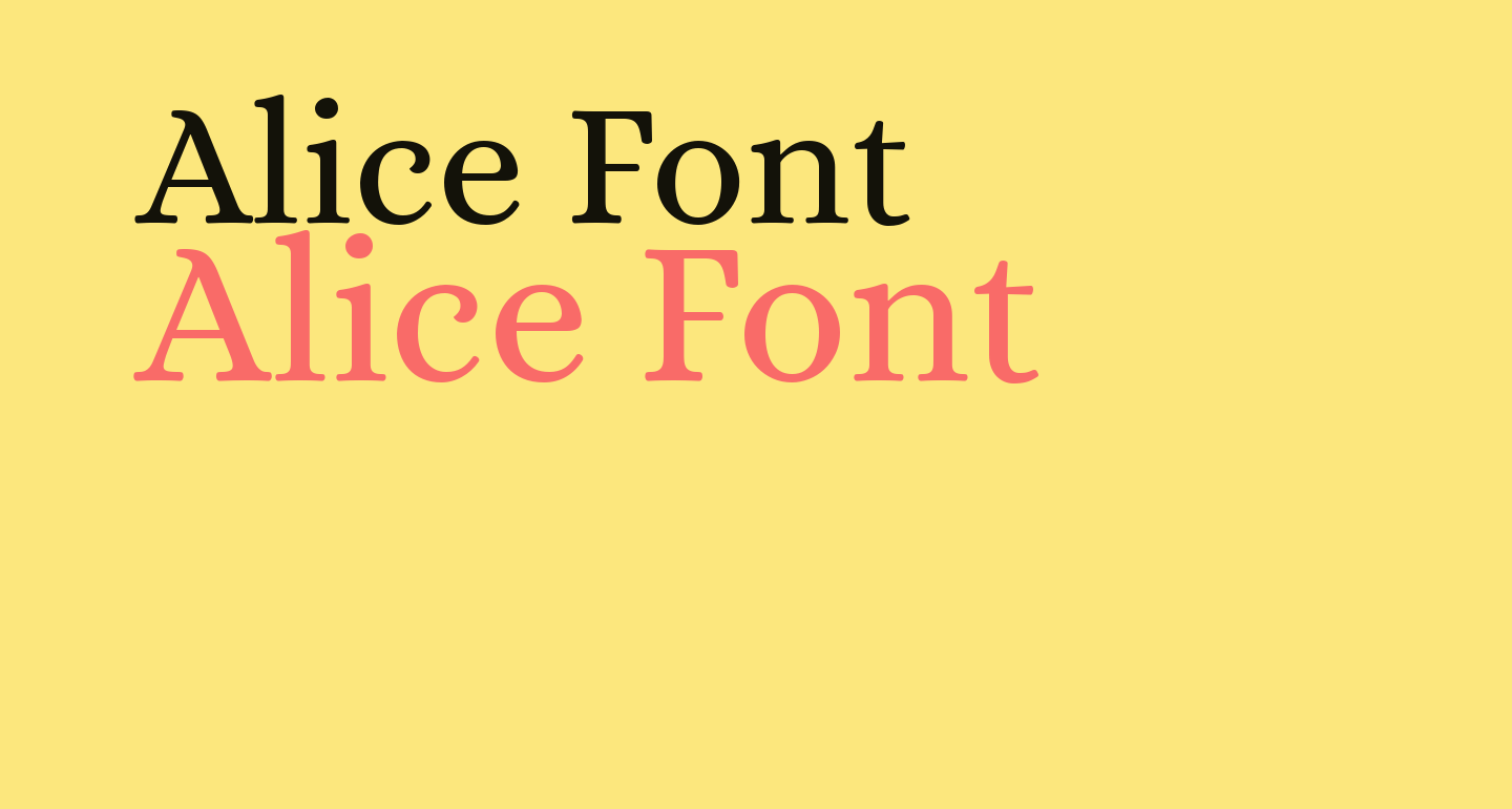 Alice free Font - What Font Is