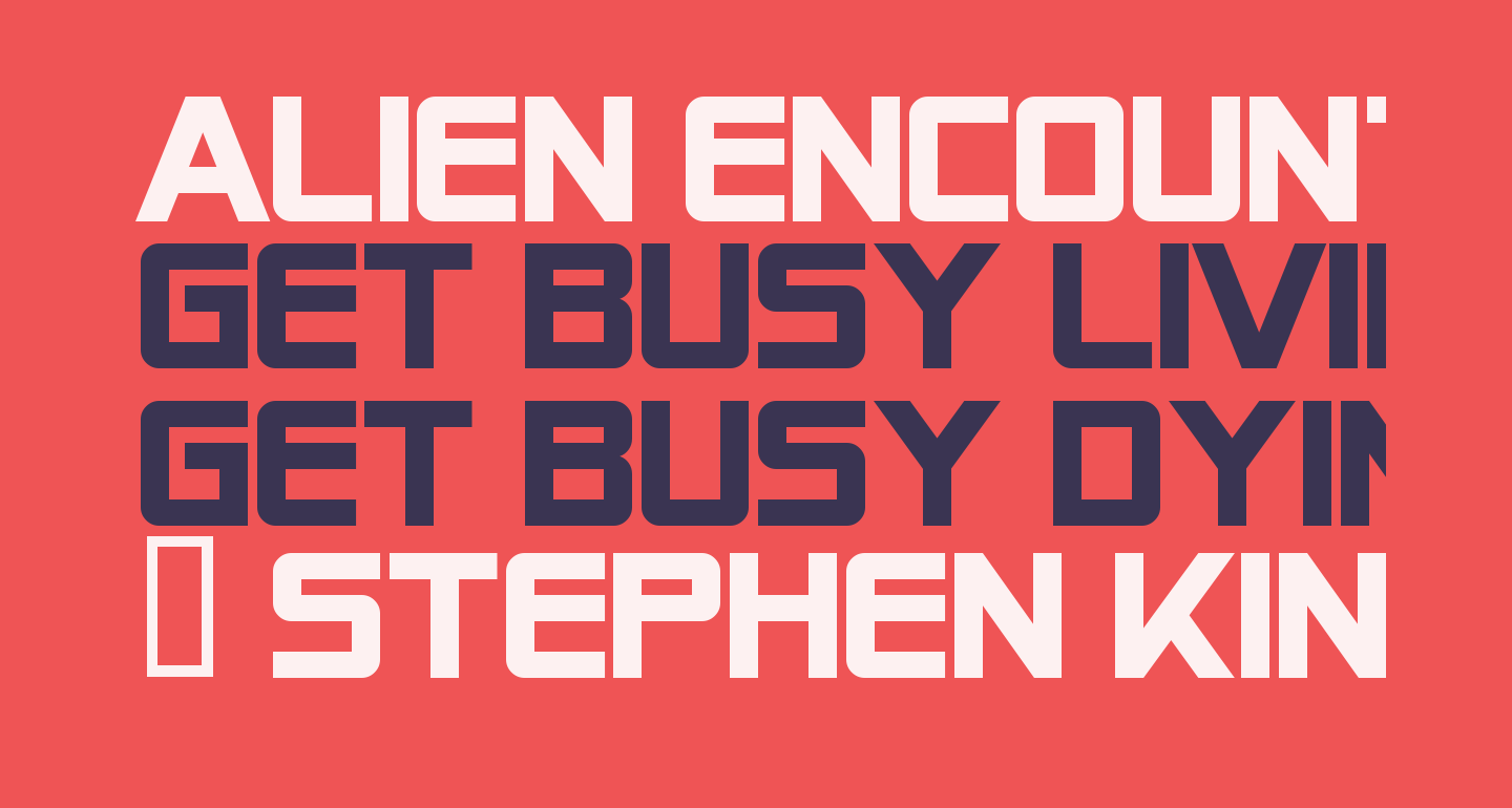 Alien Encounters Solid Bold free Font - What Font Is