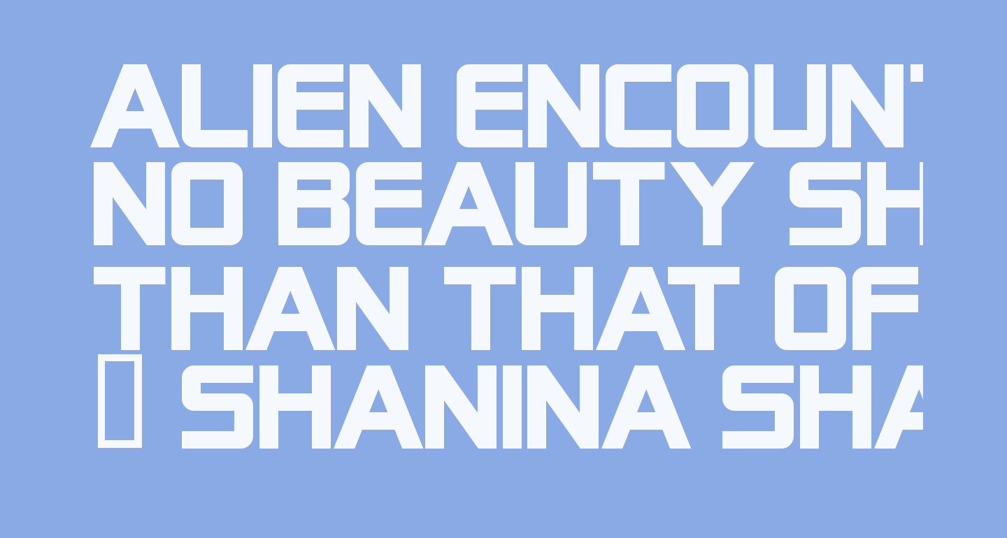 Alien Encounters Solid Bold free Font - What Font Is