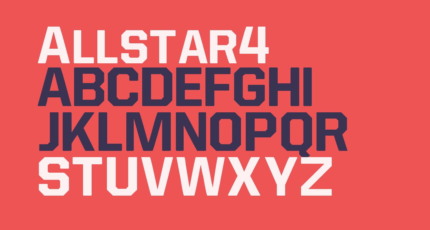 Allstar4 free Font - What Font Is