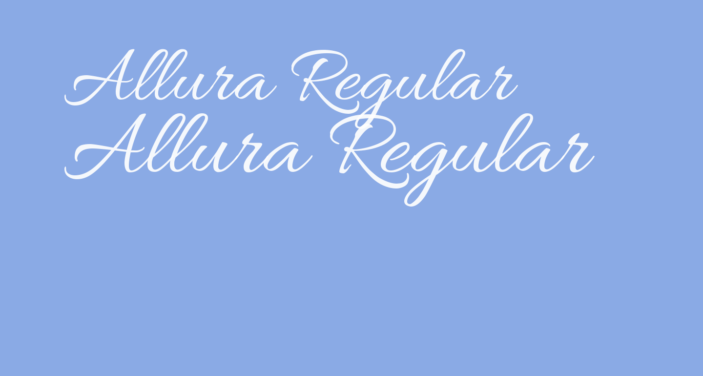 Allura Regular free Font - What Font Is