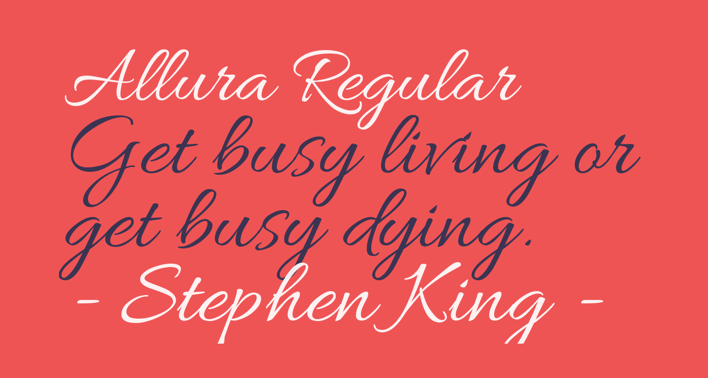 Allura Regular free Font - What Font Is