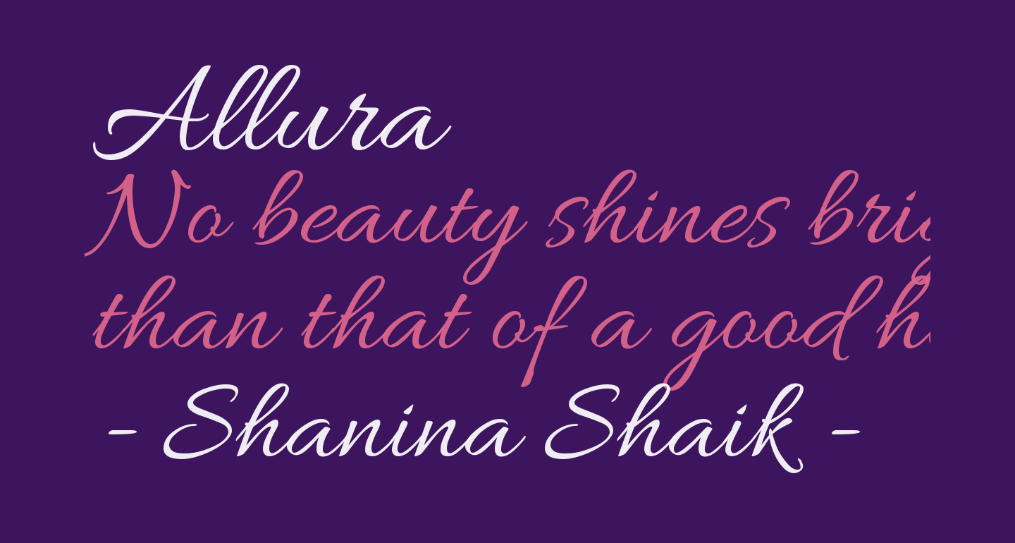 Allura free Font - What Font Is