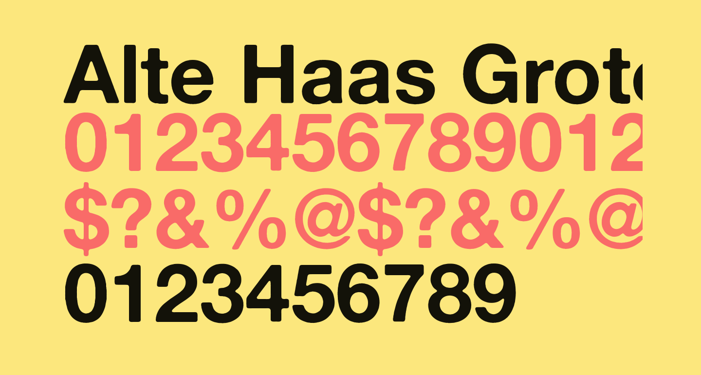 Alte Haas Grotesk Bold free Font - What Font Is