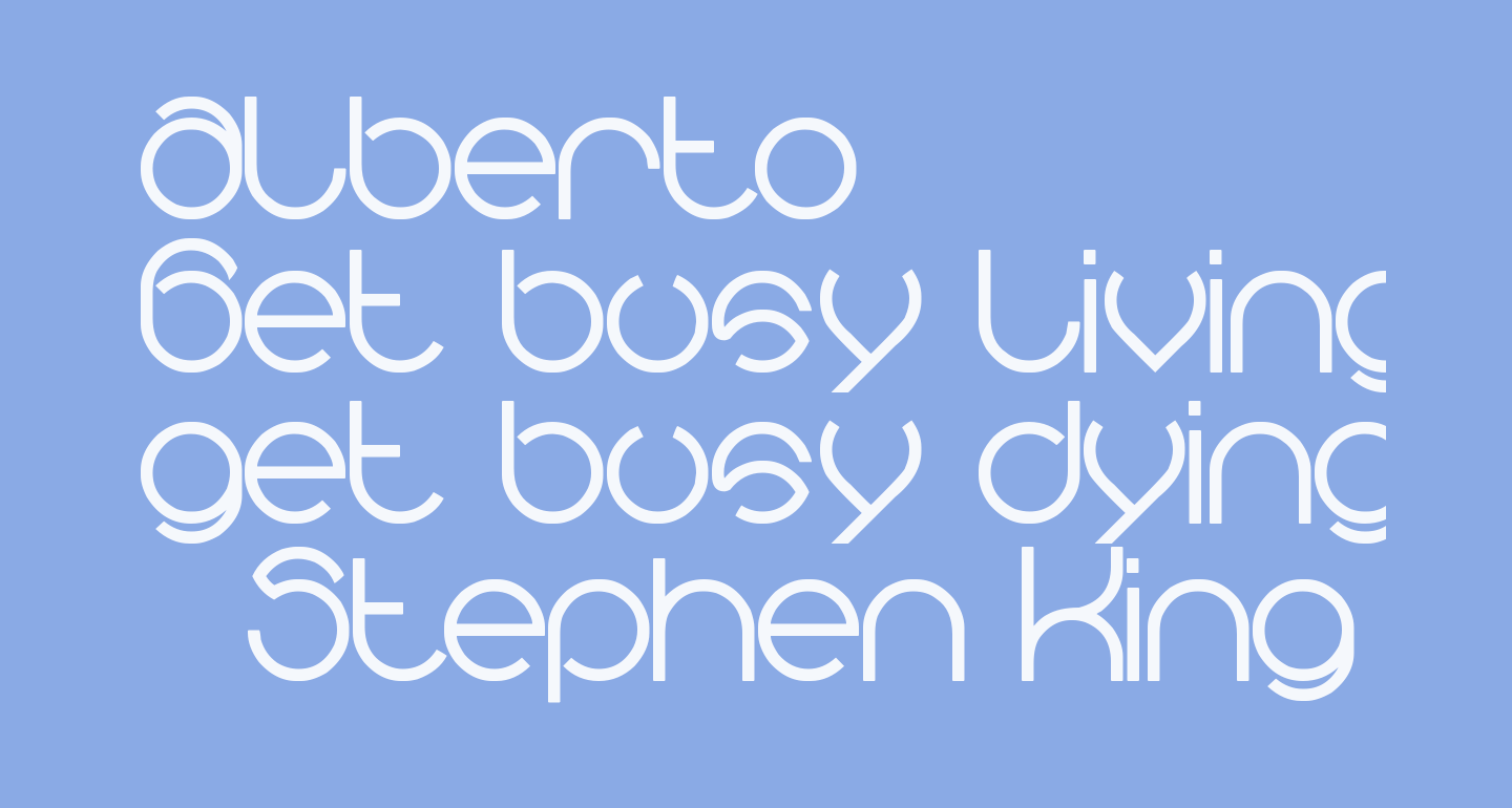 alberto free Font - What Font Is