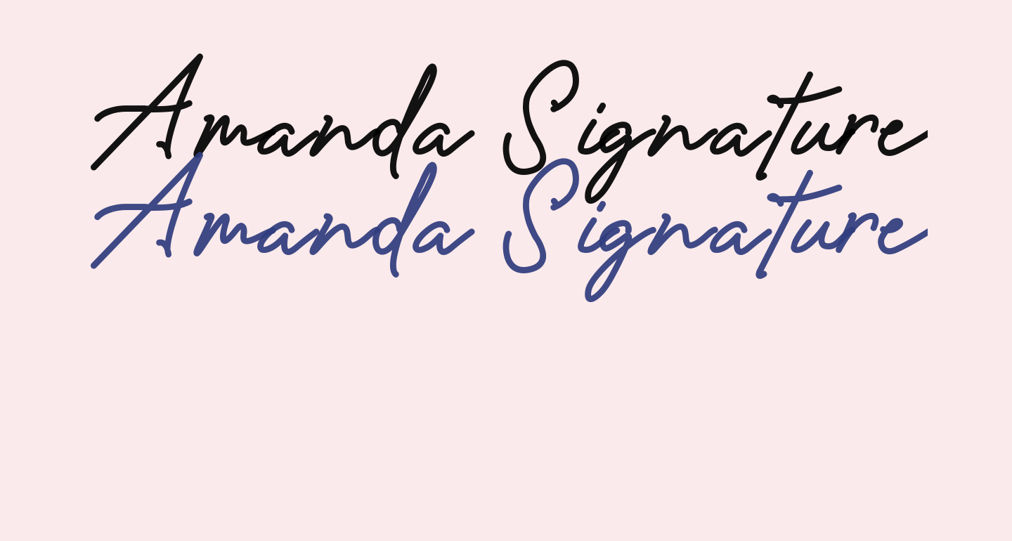 Amanda Signature free Font - What Font Is