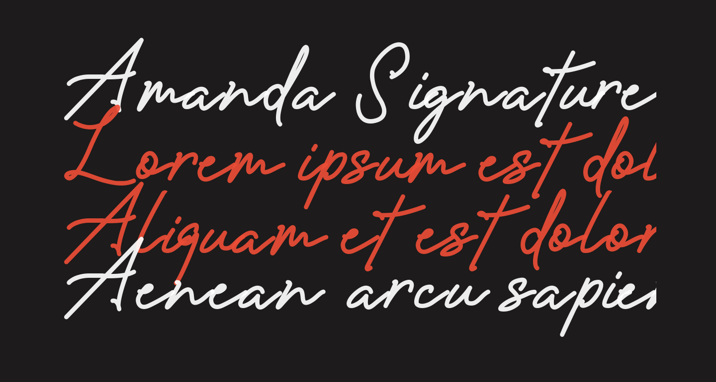 Amanda Signature free Font - What Font Is