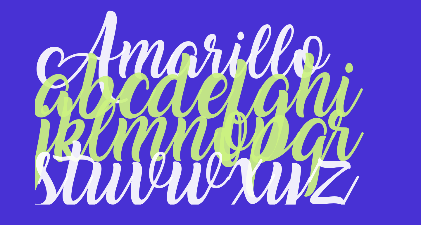 Amarillo free Font - What Font Is