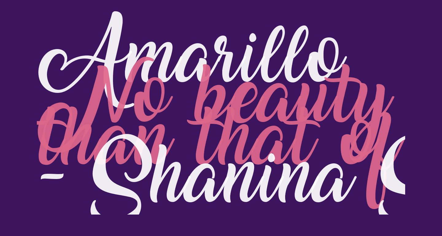 Amarillo free Font - What Font Is