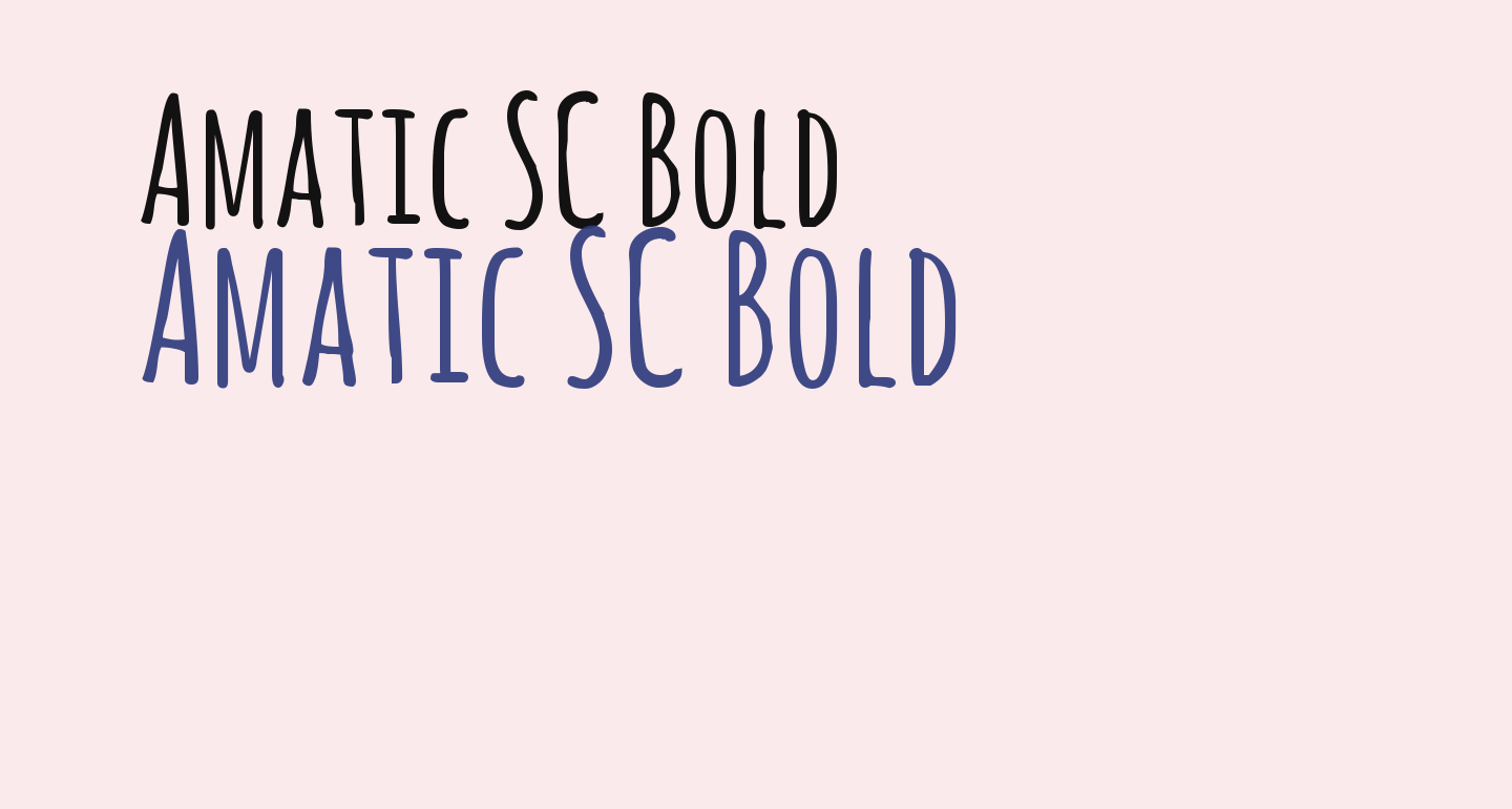 Amatic SC Bold free Font - What Font Is