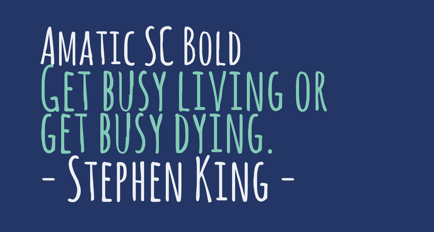 Amatic SC Bold free Font - What Font Is