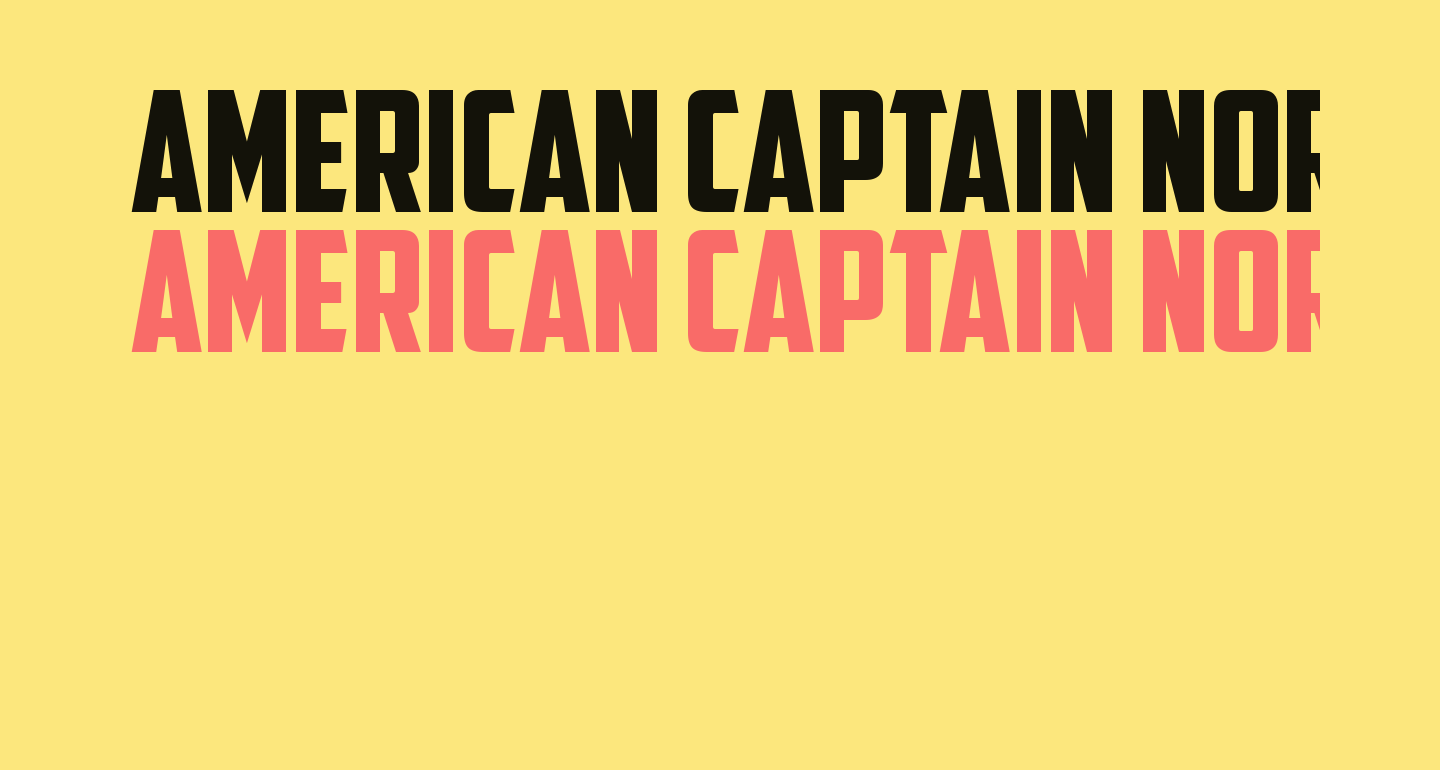 American Captain Normal free Font - What Font Is