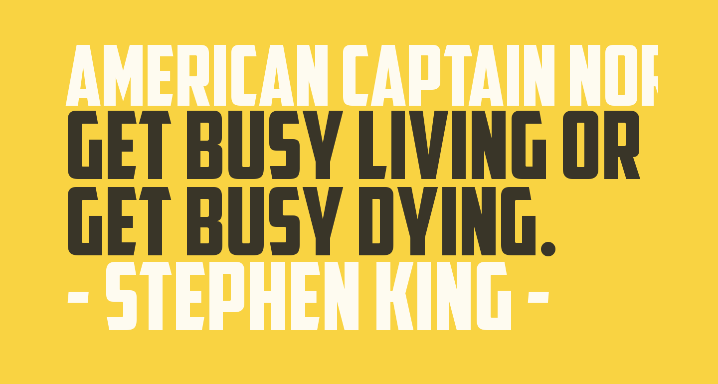 American Captain Normal free Font - What Font Is