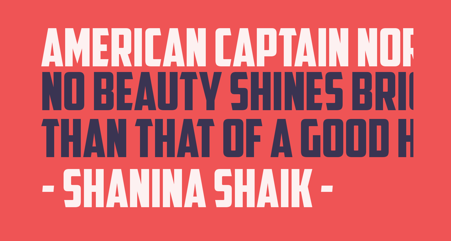 American Captain Normal free Font - What Font Is