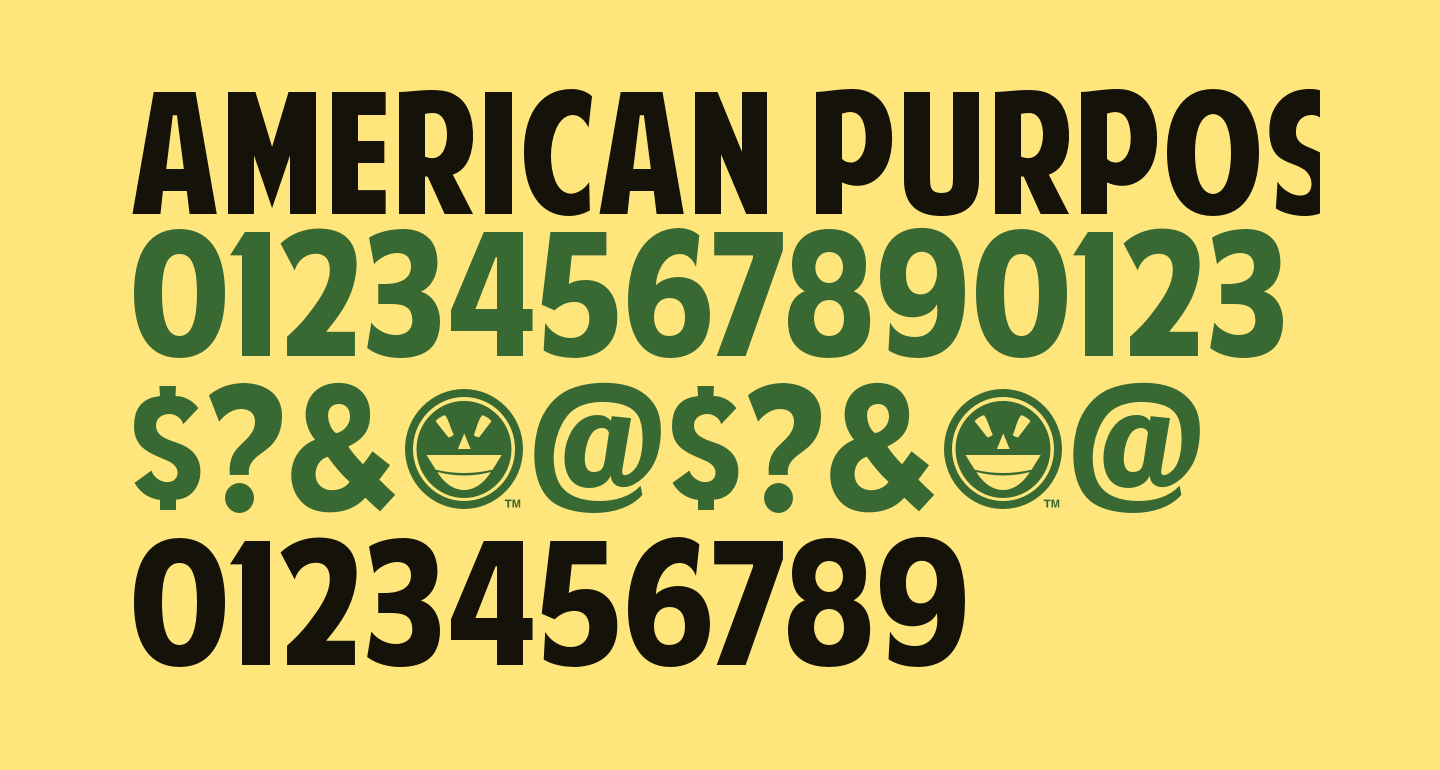 American Purpose free Font - What Font Is