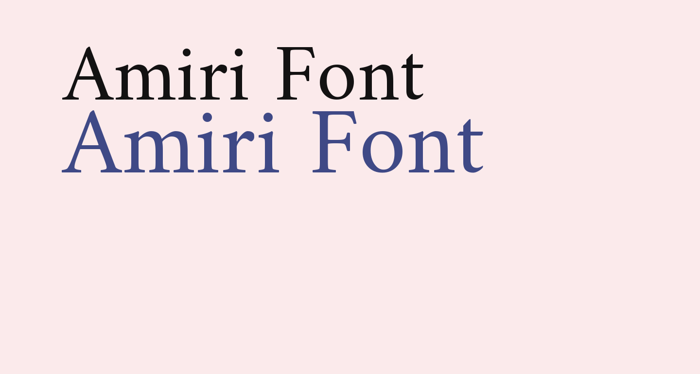 Amiri free Font - What Font Is