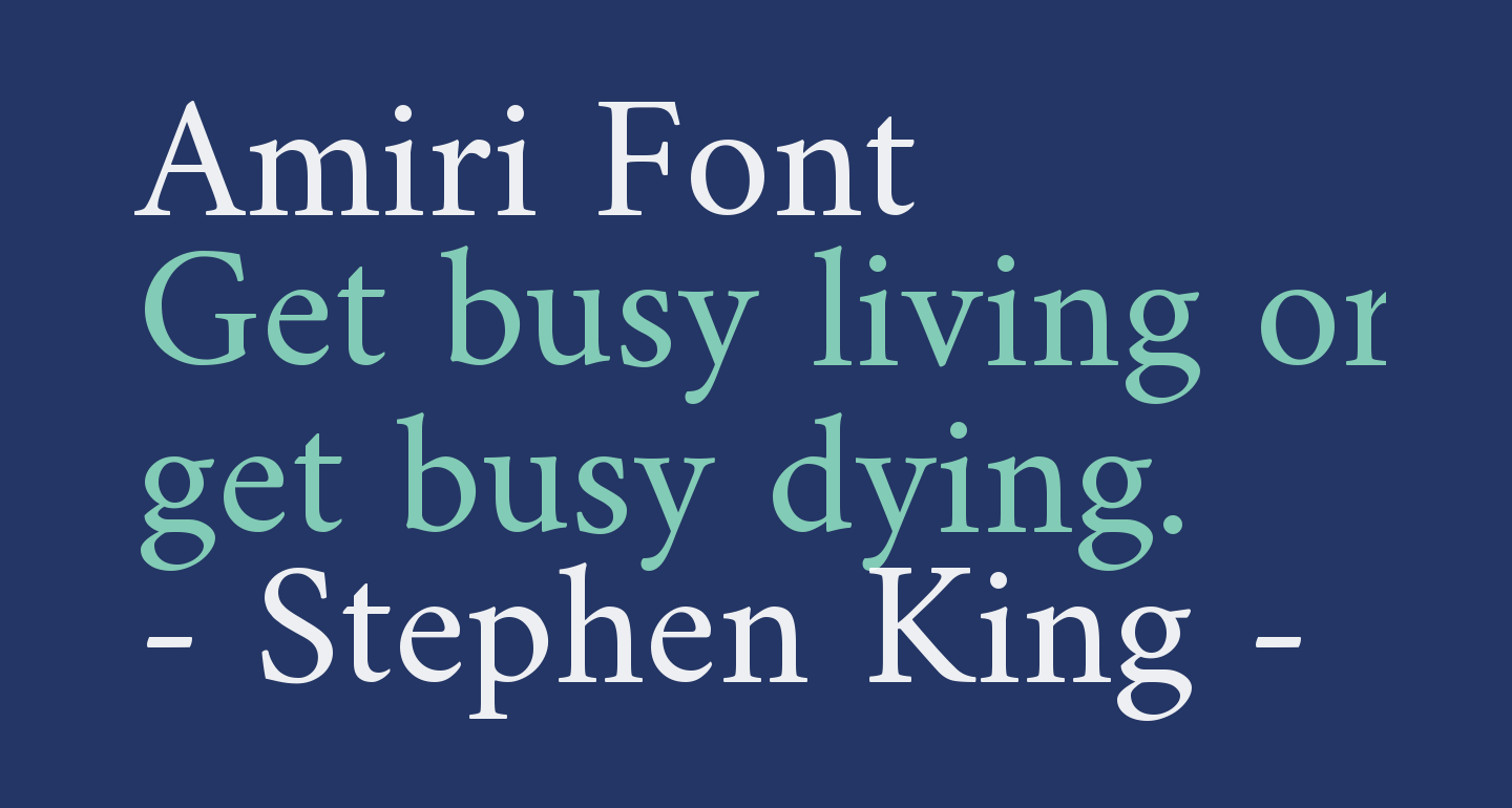 Amiri free Font - What Font Is