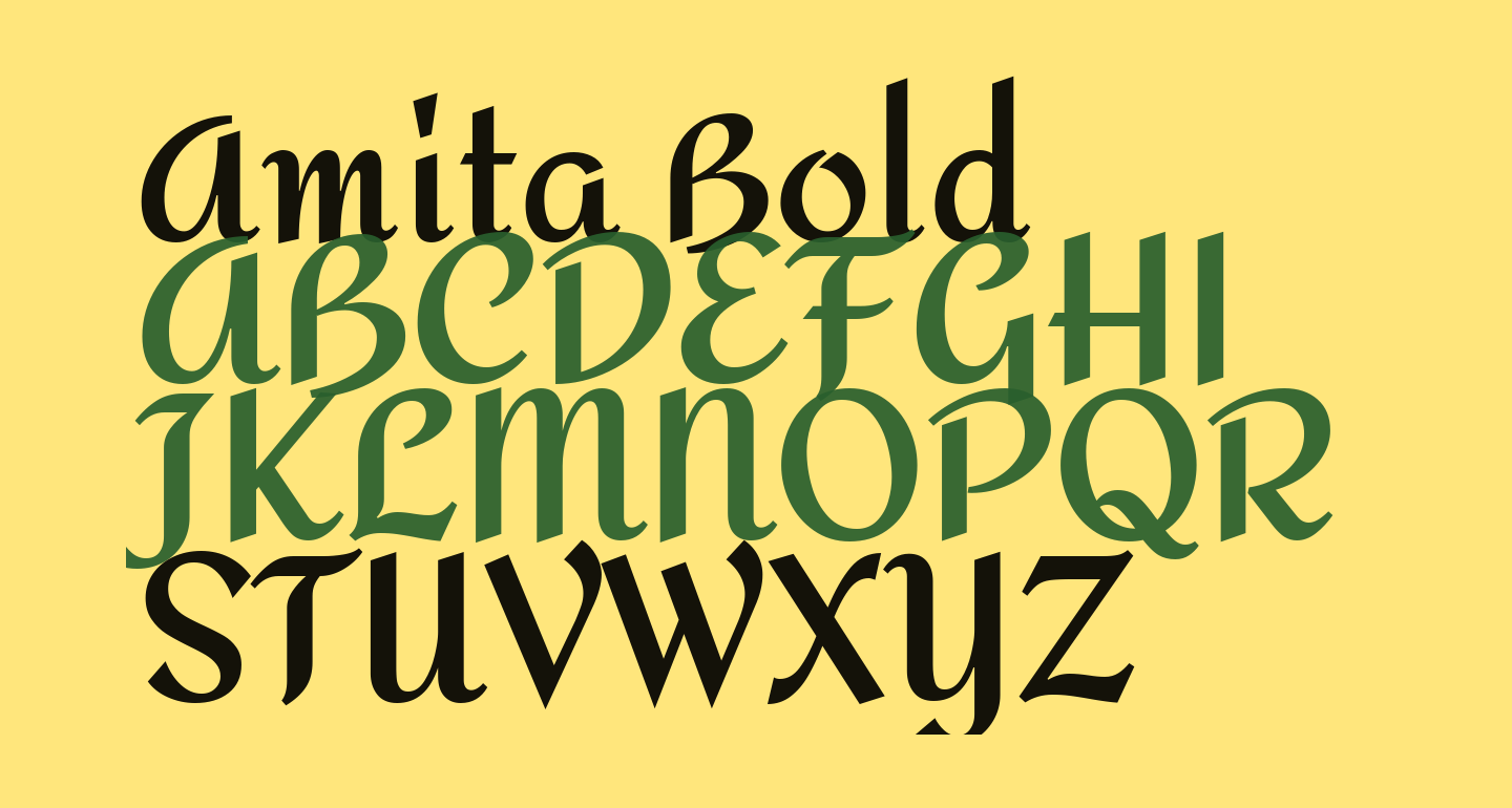 Amita Bold free Font - What Font Is