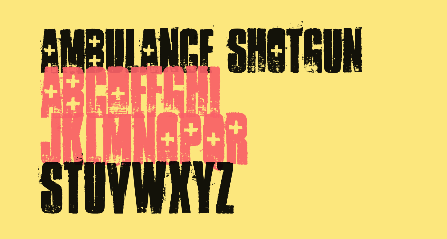 ambulance shotgun free Font - What Font Is