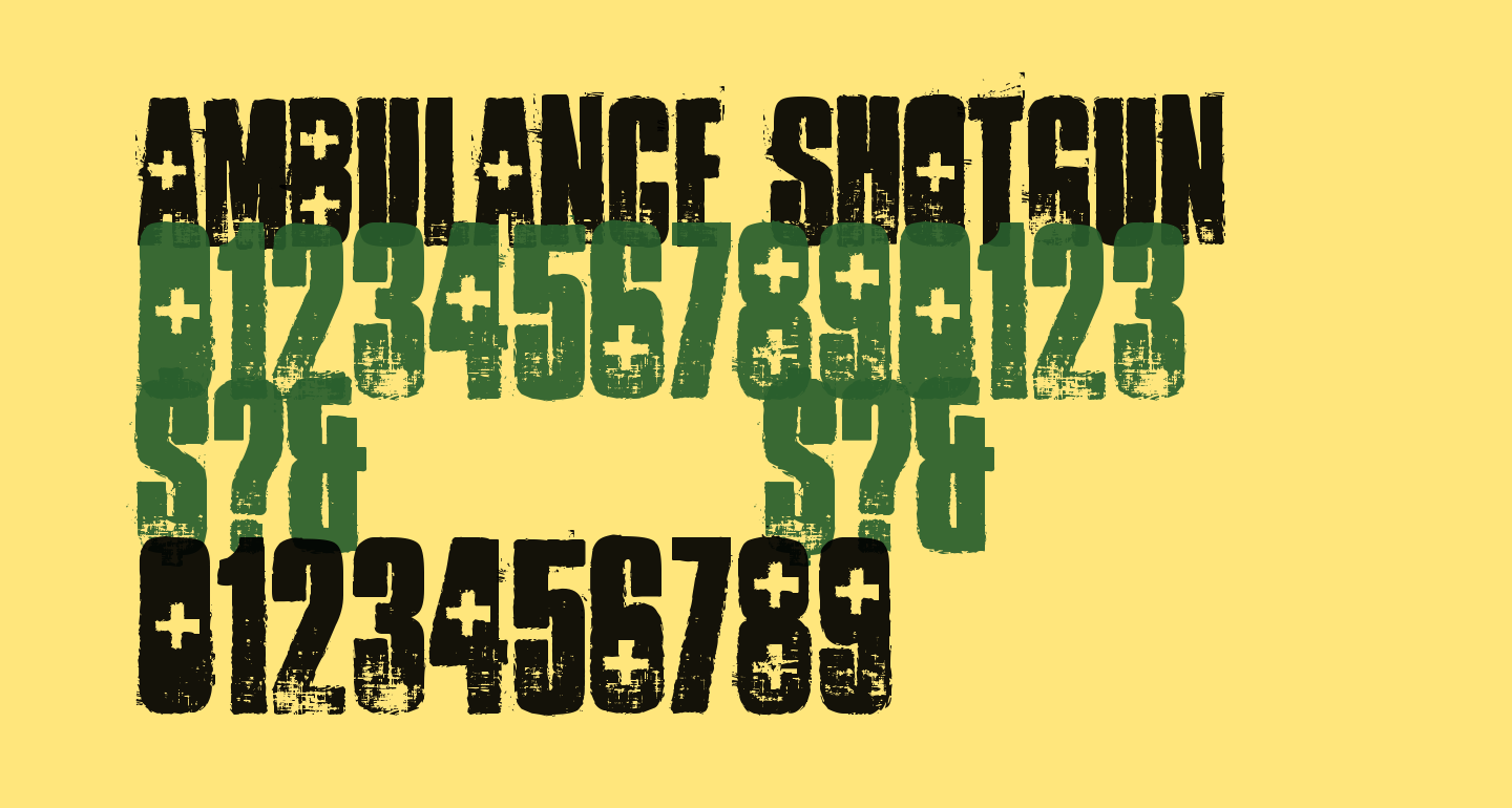 ambulance shotgun free Font - What Font Is